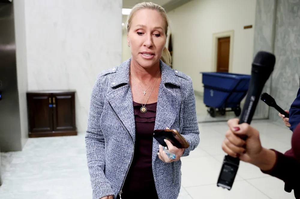 Marjorie Taylor Greene rips into Republicans "threatened" by her - Newsweek