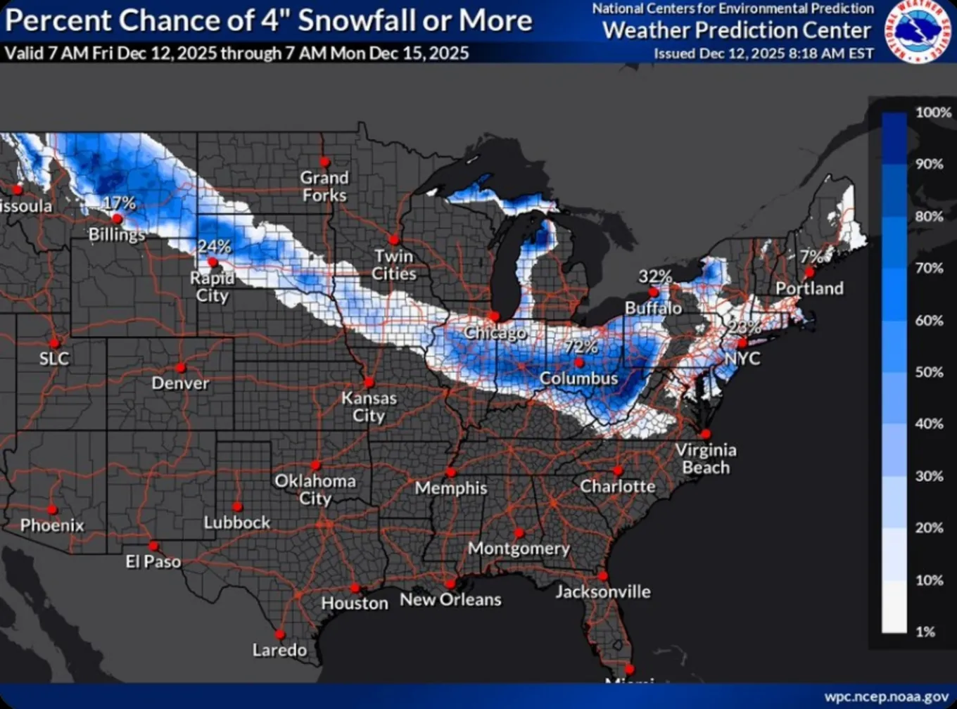 Winter Storm Map Shows States Getting Snow This Weekend - Newsweek
