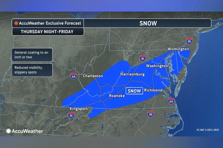 Winter Storm Map Shows Where Snow Could Fall This Week - Newsweek