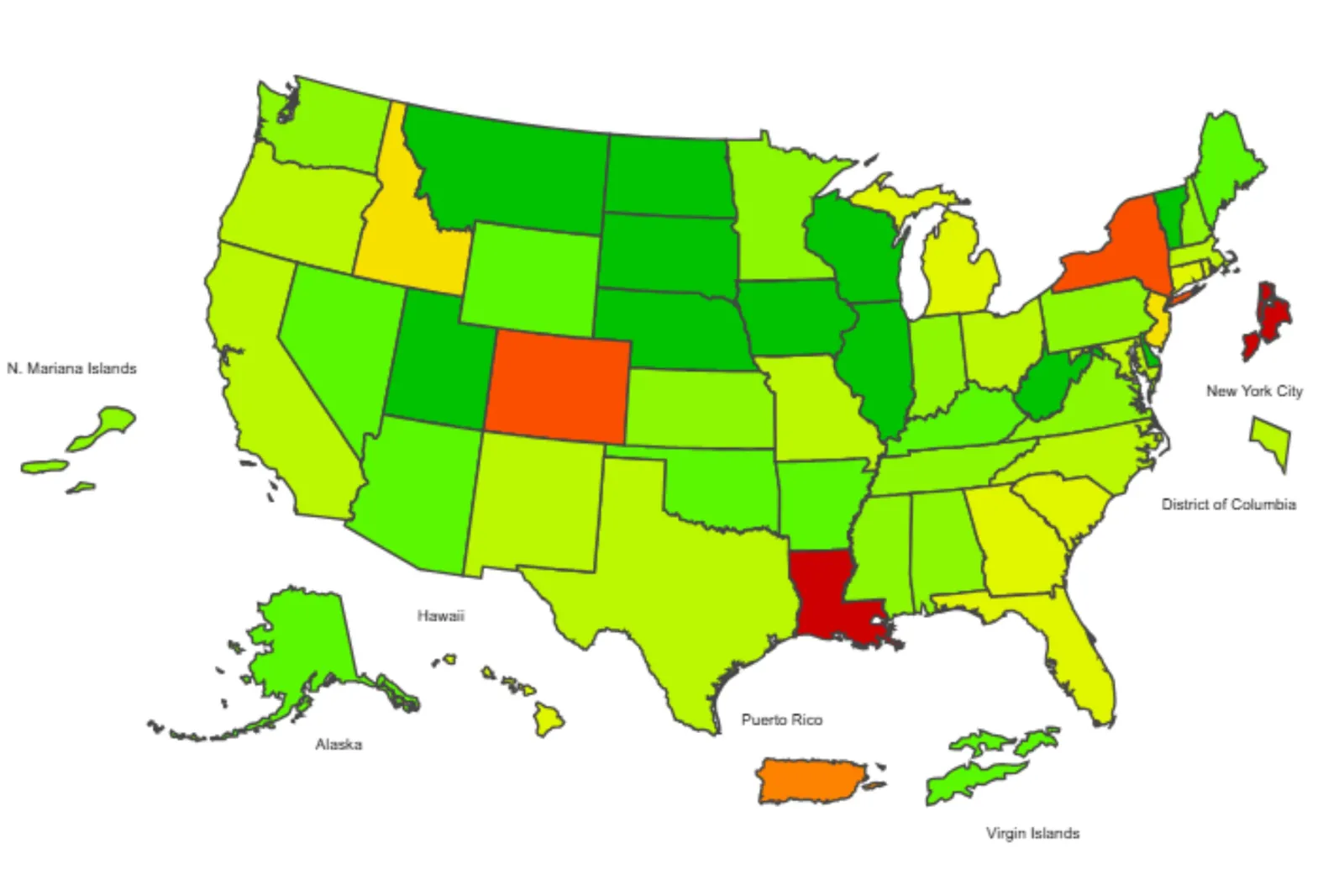 Map Shows Latest Flu Rates Across US - Newsweek
