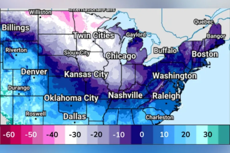Polar vortex update: Map shows states facing ‘near record cold’ - Newsweek