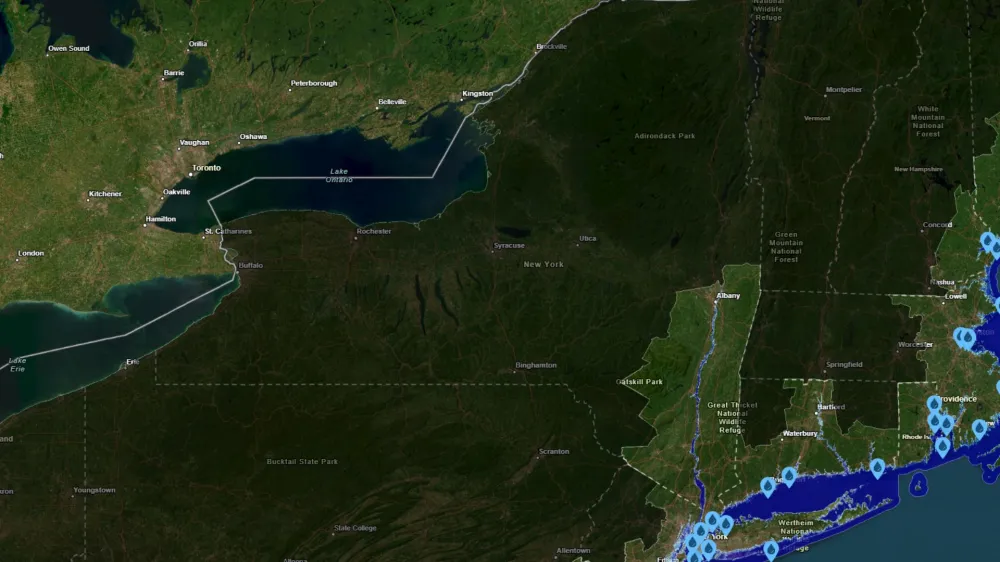 New York Map Shows Cities That Could Go Underwater if Sea Levels Rise ...