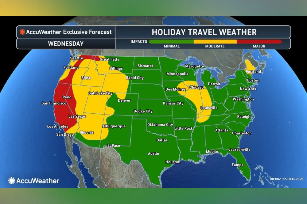 Maps Show Christmas Travel Weather in Each State - Newsweek