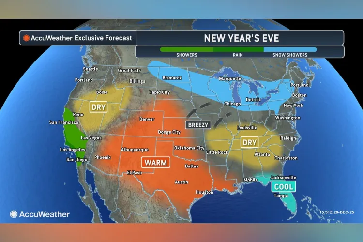 Map Shows New Year's Eve Weather in Each State - Newsweek