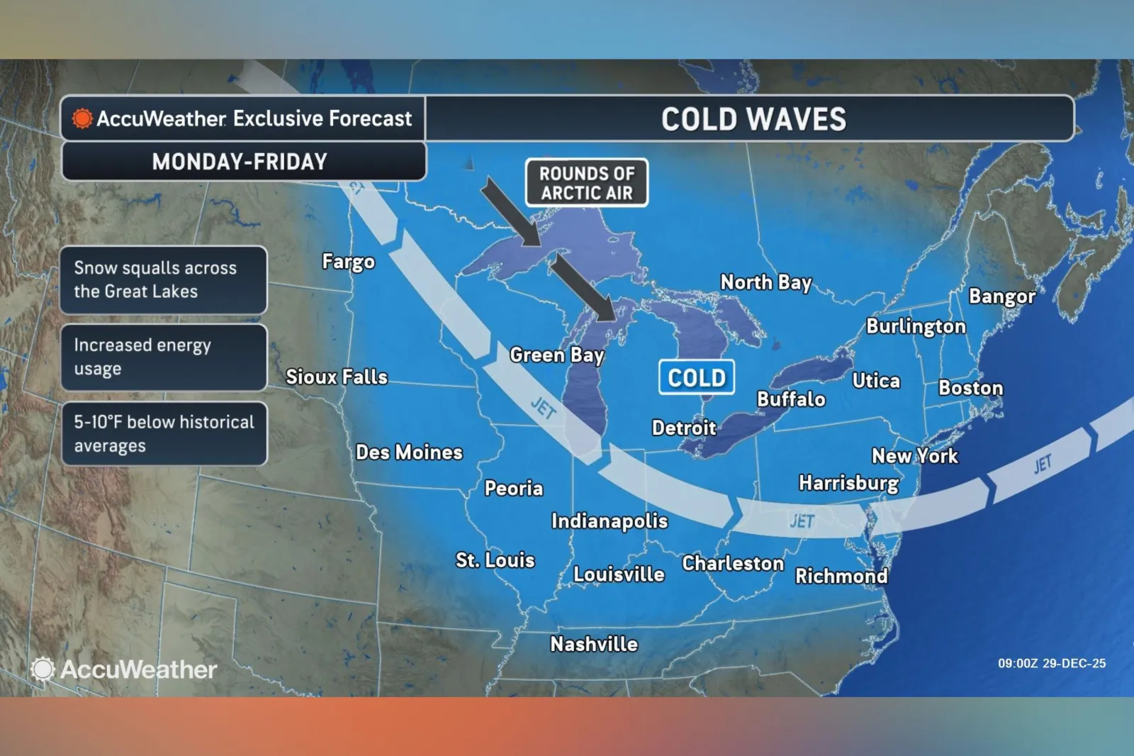Map Shows New Year's Eve Weather in Each State - Newsweek