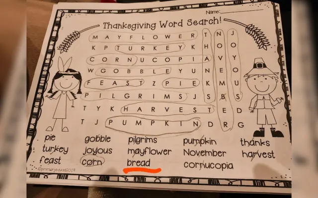 Dad Left Stumped by 1st Grader Son’s Word Search: ‘Who’s Responsible ...