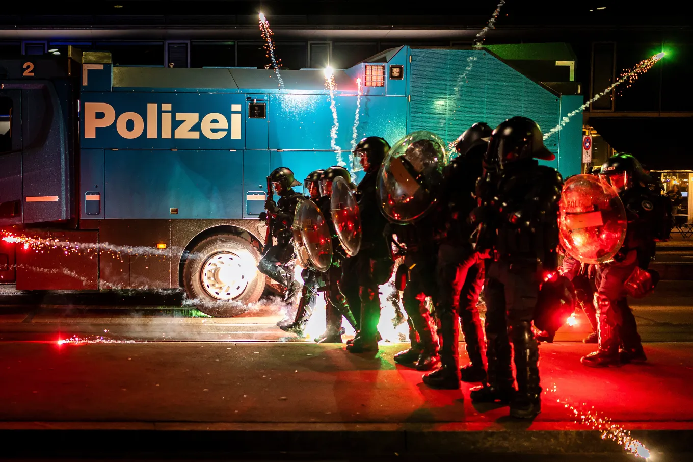 Anti-Trump Protesters Burn US Flags In Switzerland - Newsweek