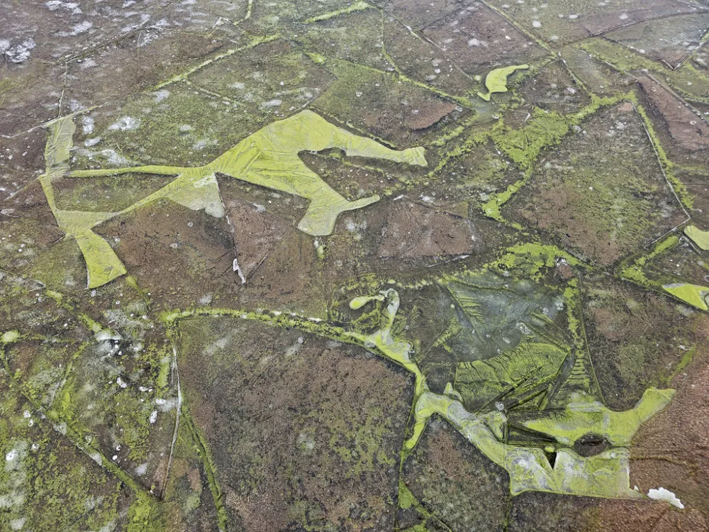 Scientists Capture Rare ‘Green Ice’ Covering Lake - Newsweek