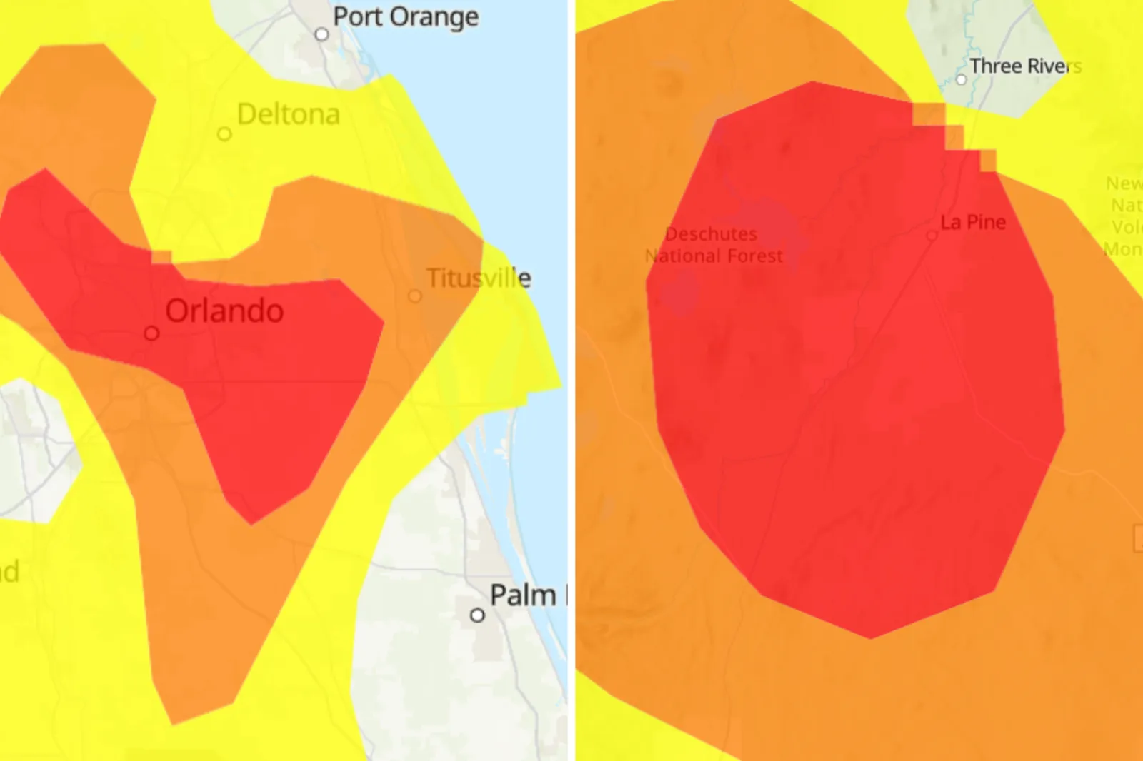 Thousands Advised To Stay Inside in Florida, Oregon - Newsweek