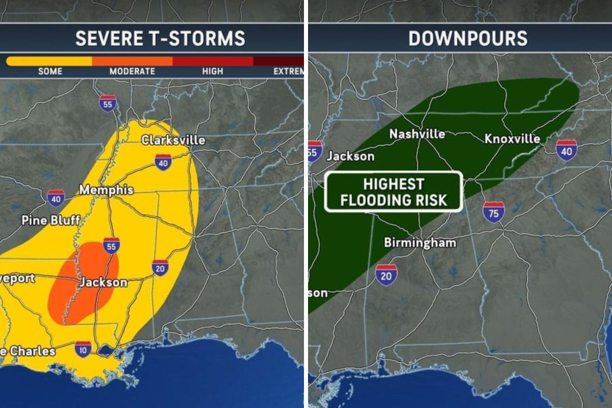 Maps Show Where Severe Weather Threatens Millions This Week - Newsweek