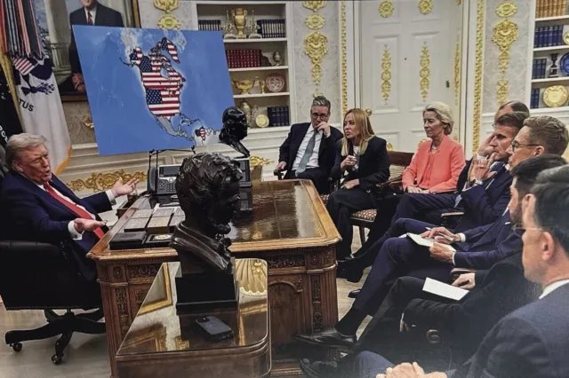 Trump Shares Map of US Including Greenland, Canada, Venezuela - Newsweek