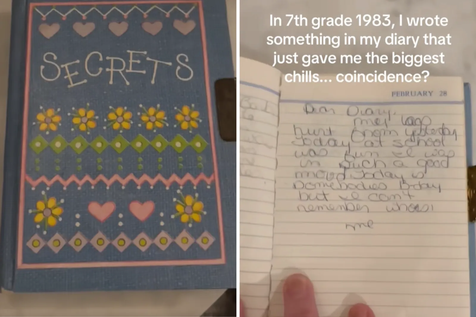 Woman Finds Her Diary From 1983, Gets ‘Chills’ After Reading February ...