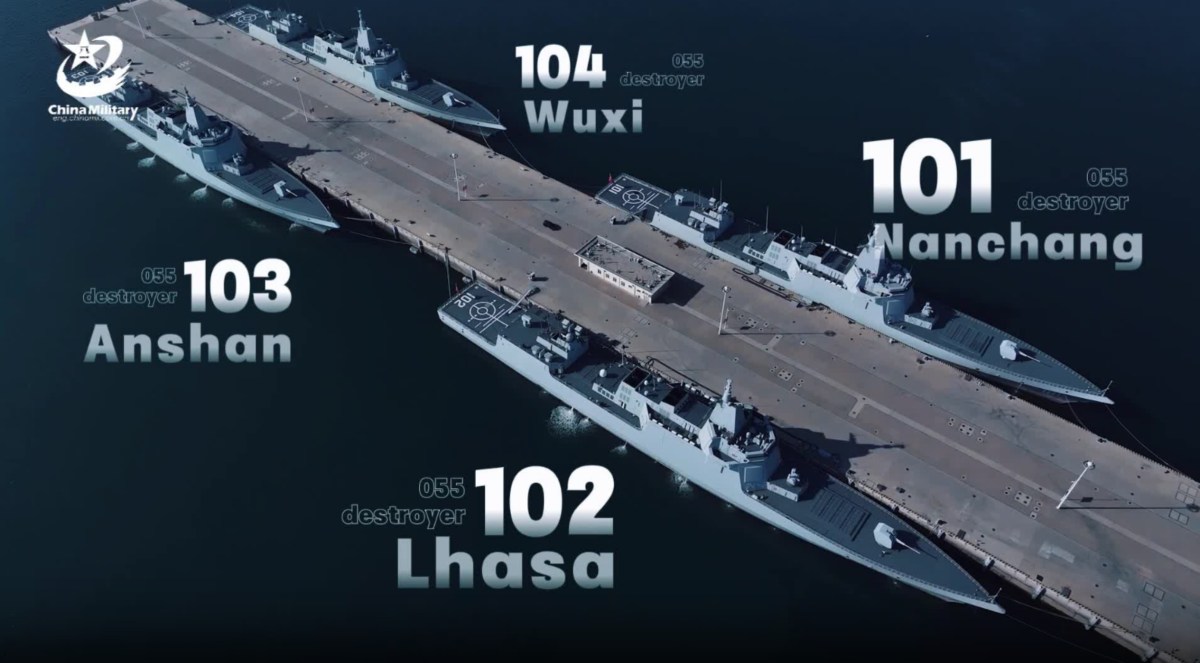 Video Shows China Flexing Naval Power With 10,000-Ton Warships - Newsweek