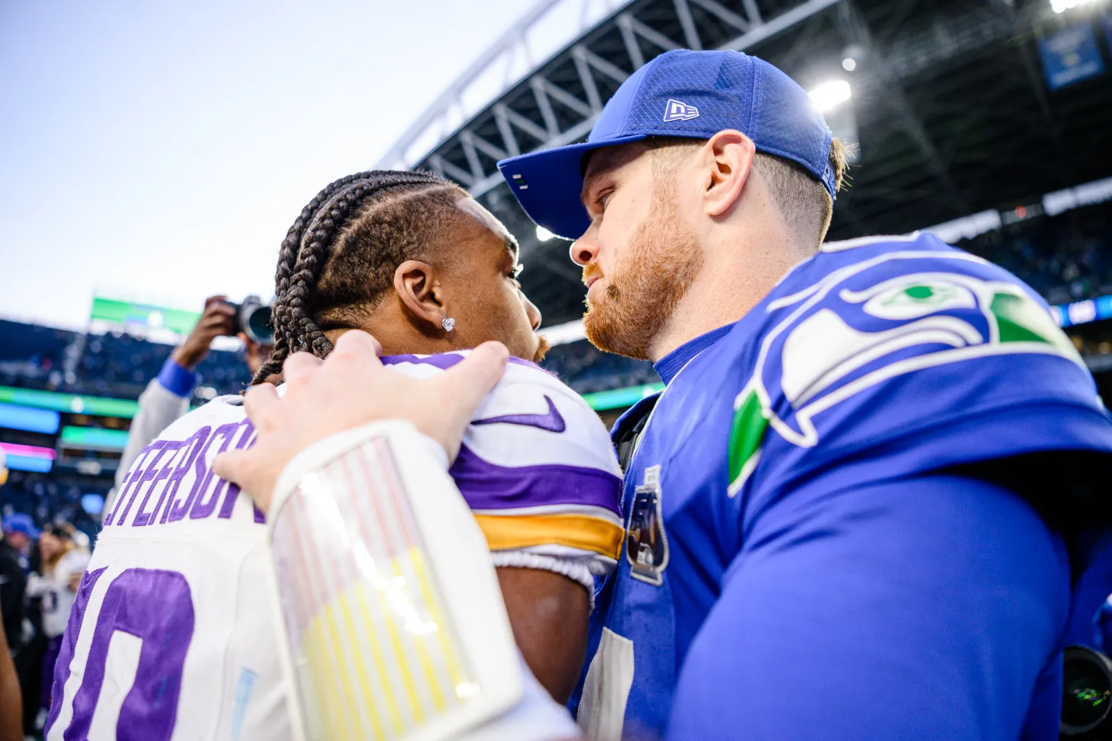 Vikings’ Justin Jefferson Reacts to Sam Darnold Reaching Super Bowl ...
