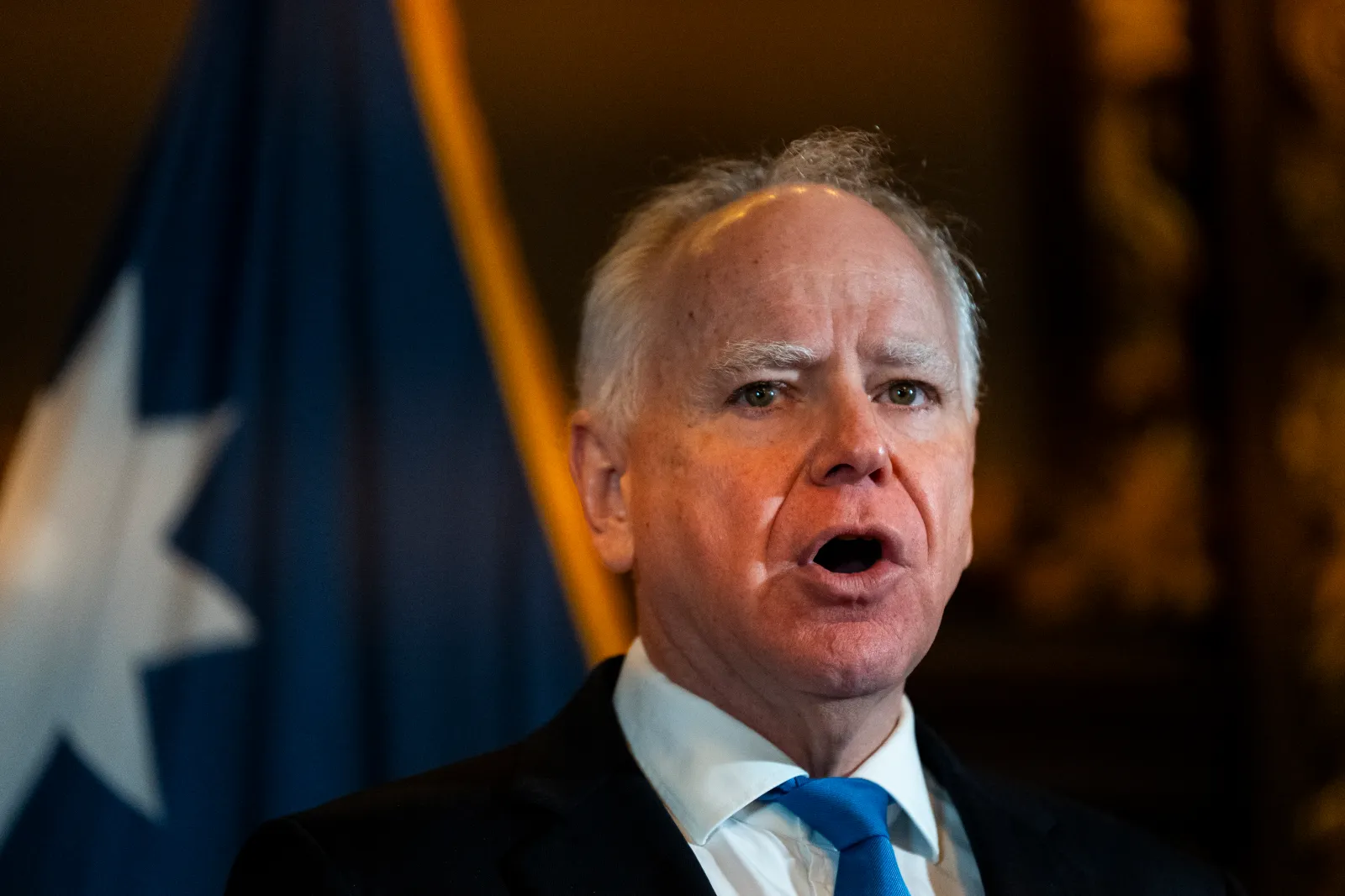 Tim Walz Rips ICE Agent's Reaction to Doctor Offering Aid After ...