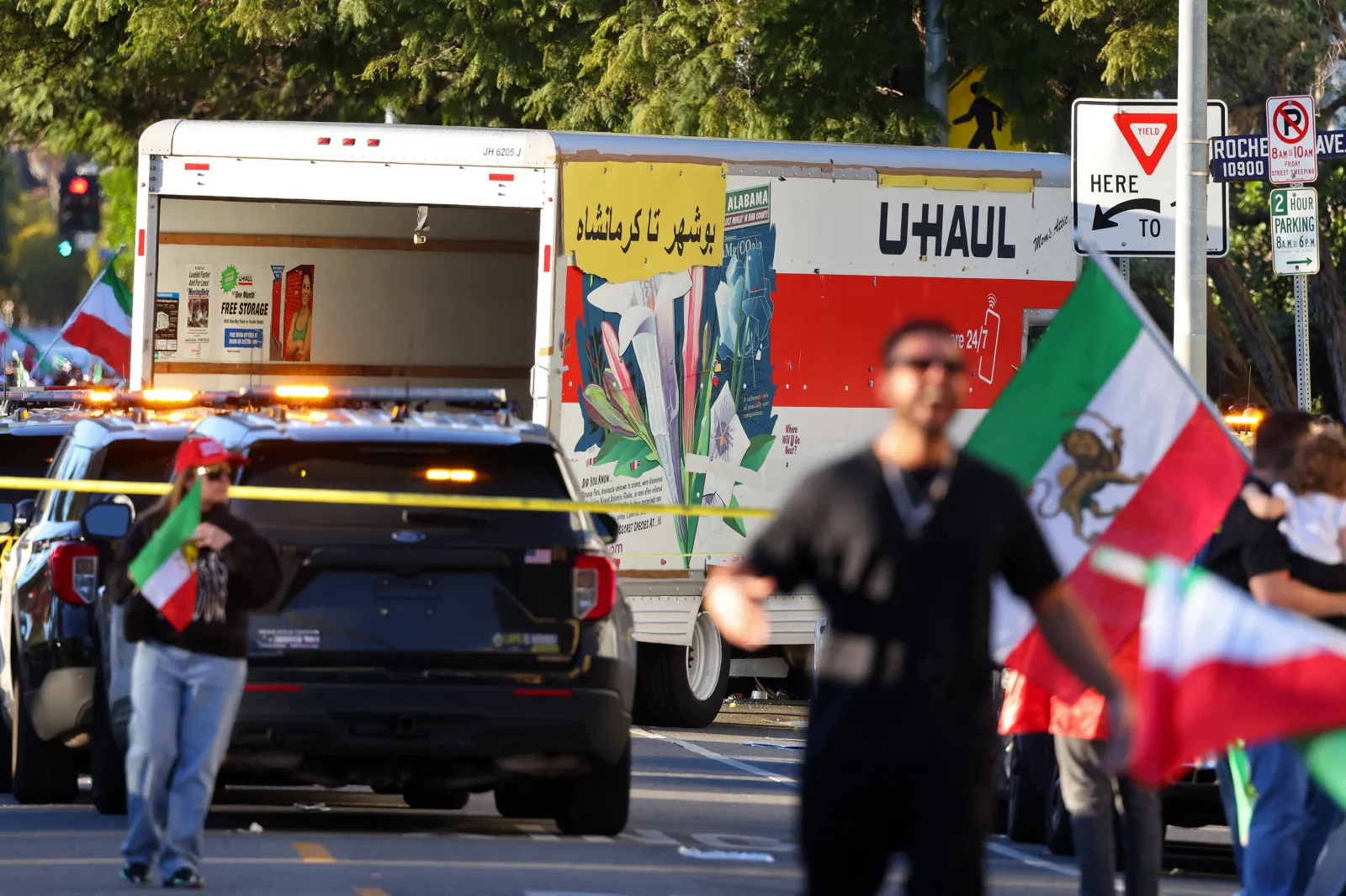 Police Arrest Driver Who Plowed U-Haul into Iran Protest in California ...