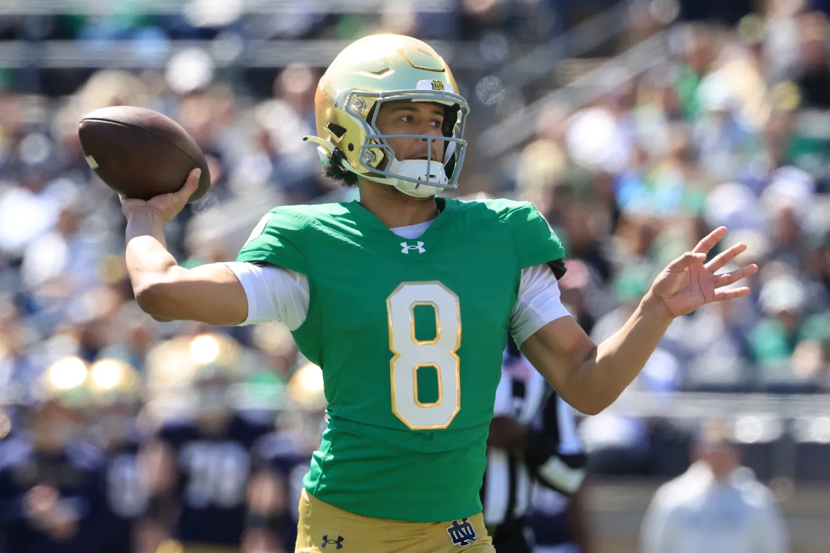 Big Ten Program a 'Clear Favorite' for Notre Dame Transfer QB Kenny ...