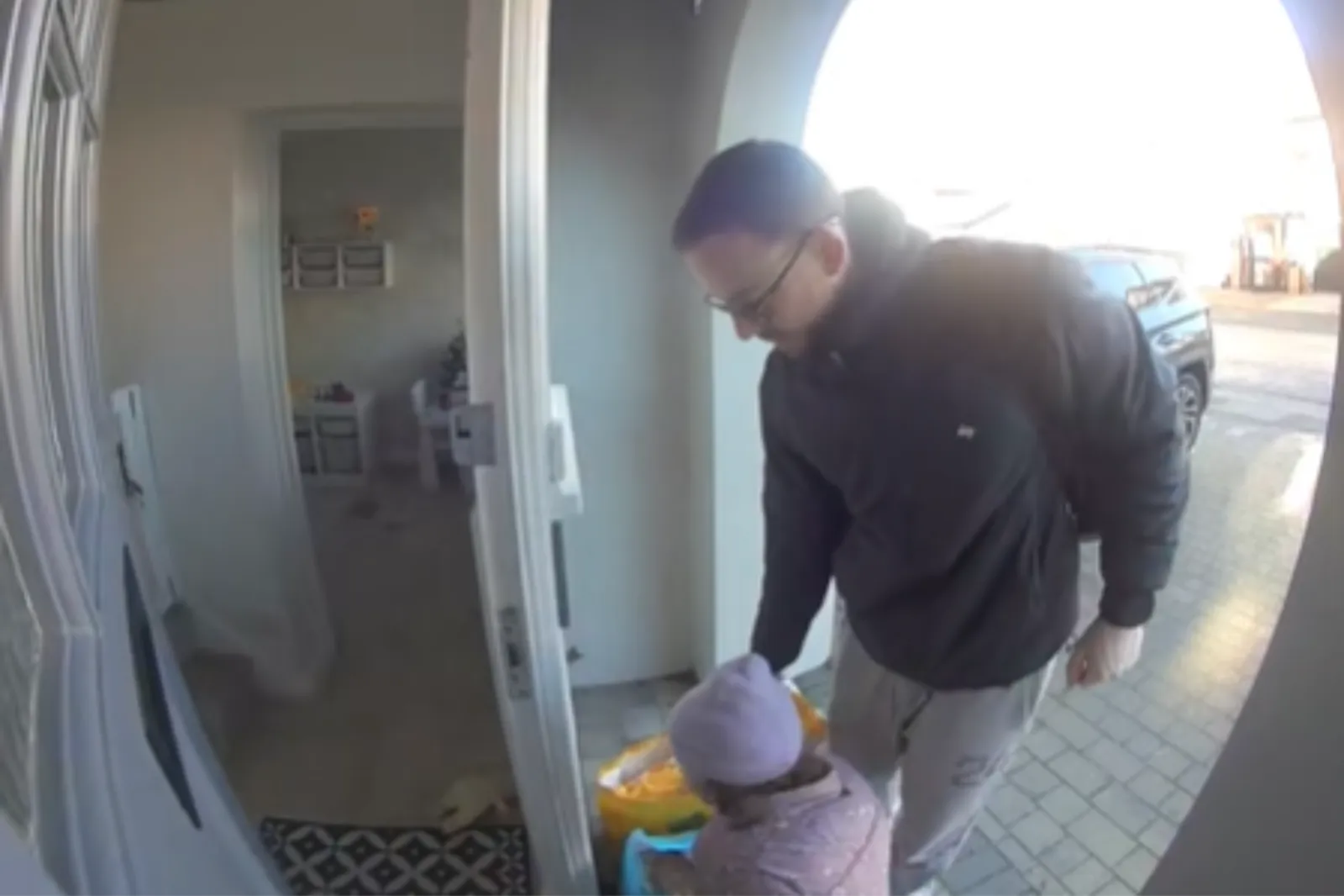 Dad Left To Care for Toddler Alone, Then Mom Watches the Arlo Camera ...