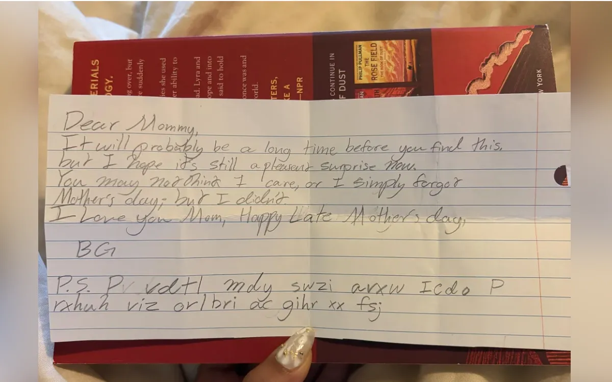 Woman Finds Coded Message Hidden in Book—Then She Realizes What It ...