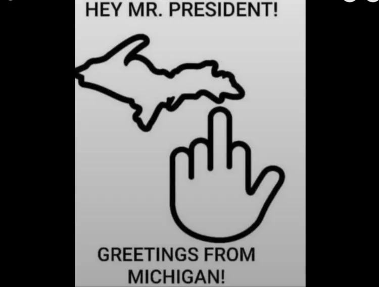 Ford Worker TJ Sabula’s Wife Posts Middle Finger Meme Directed at Trump ...