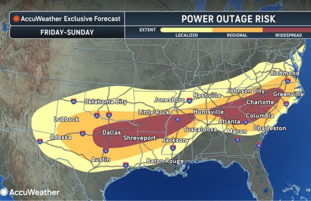 Winter Storm Power Outage Map as People Could Go Without Heat ‘For Days ...