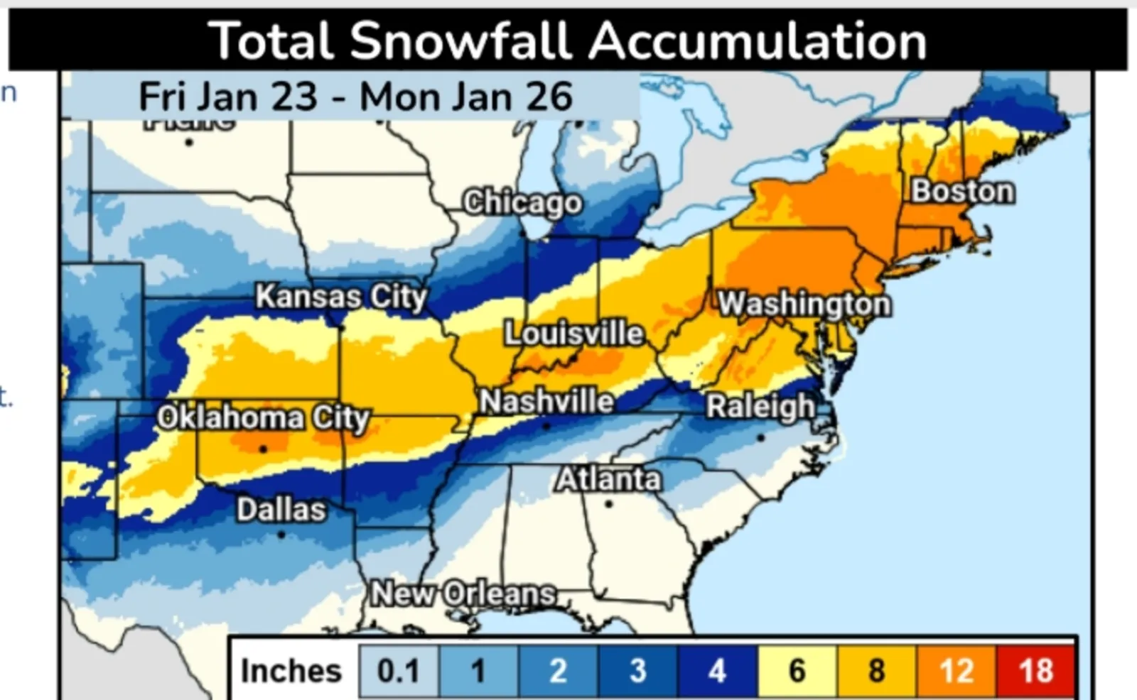 Winter Storm Warning: Map Shows Snowfall Totals for Each State - Newsweek