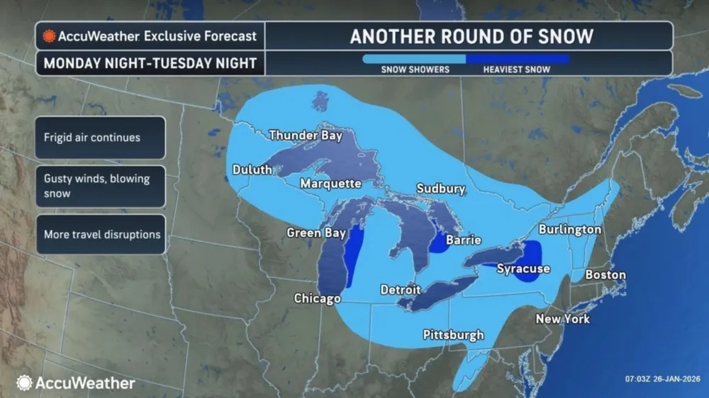 Winter Storm Map Shows New Round of Snow Hitting 14 States - Newsweek
