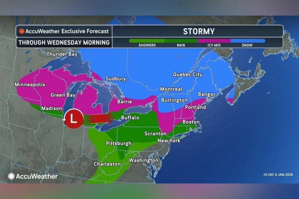Maps Show States Facing Storms This Week as Travel Warnings Issued ...