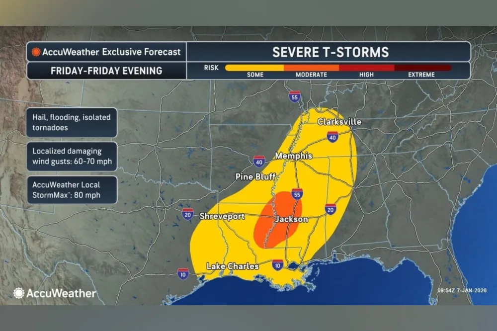 Maps Show Where Severe Weather Threatens Millions This Week - Newsweek