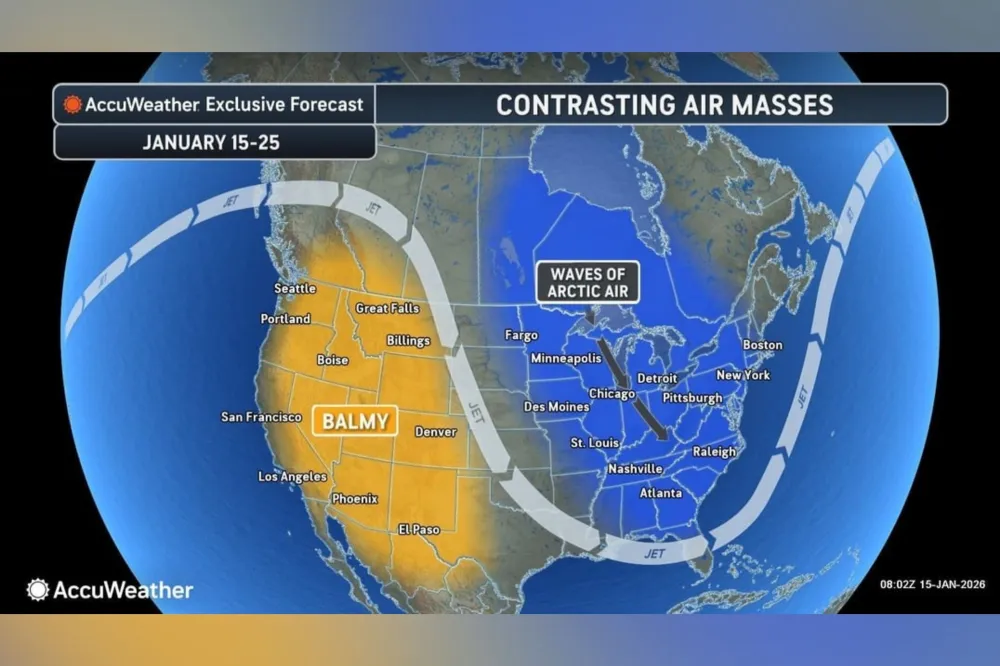 Polar vortex map shows states where Arctic air will strike - Newsweek