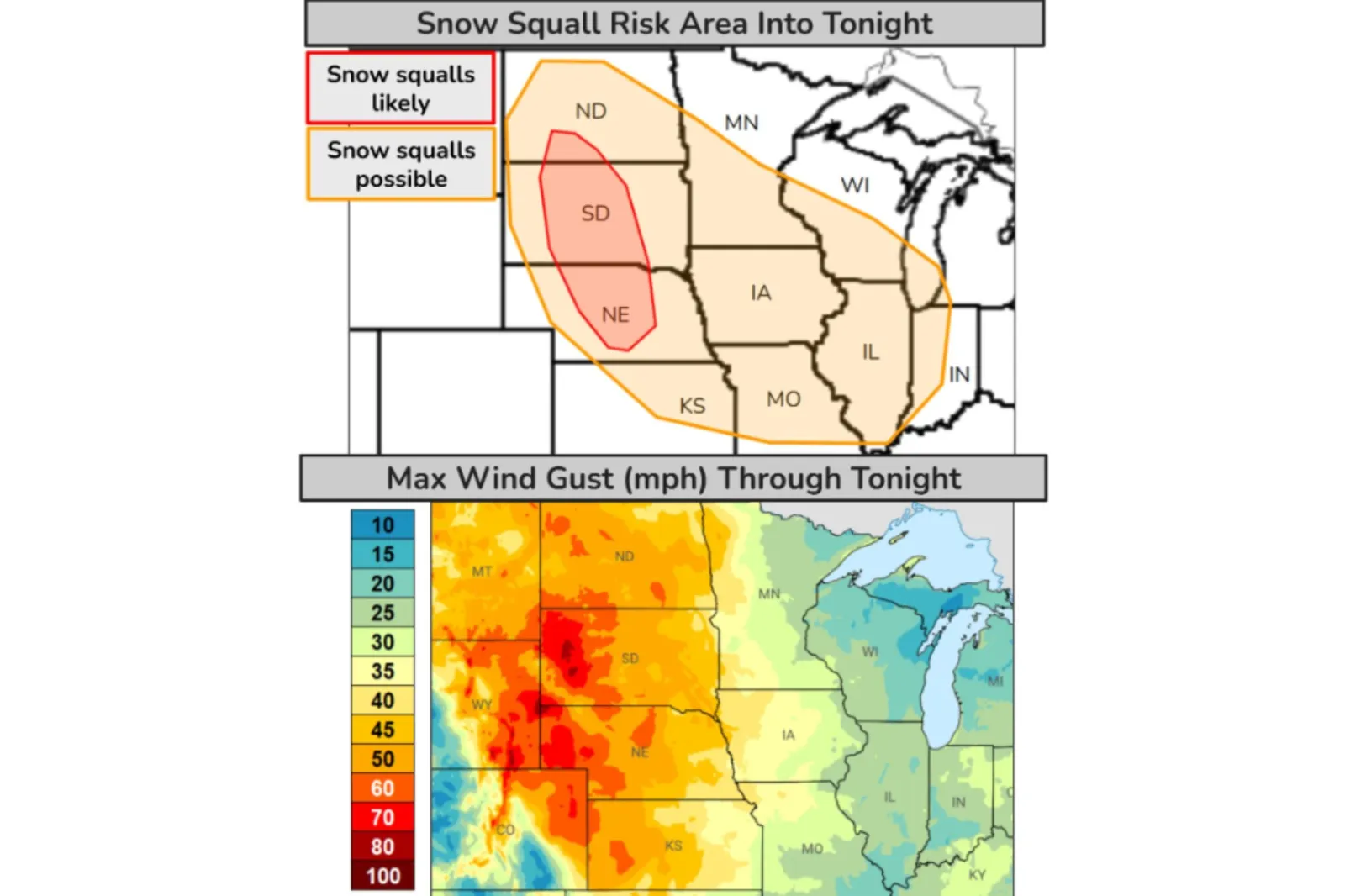 Map Shows States Facing Snow Squalls as Travel Warning Issued - Newsweek