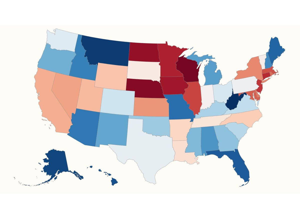Map Reveals States With Worst Wealth Inequality - Newsweek