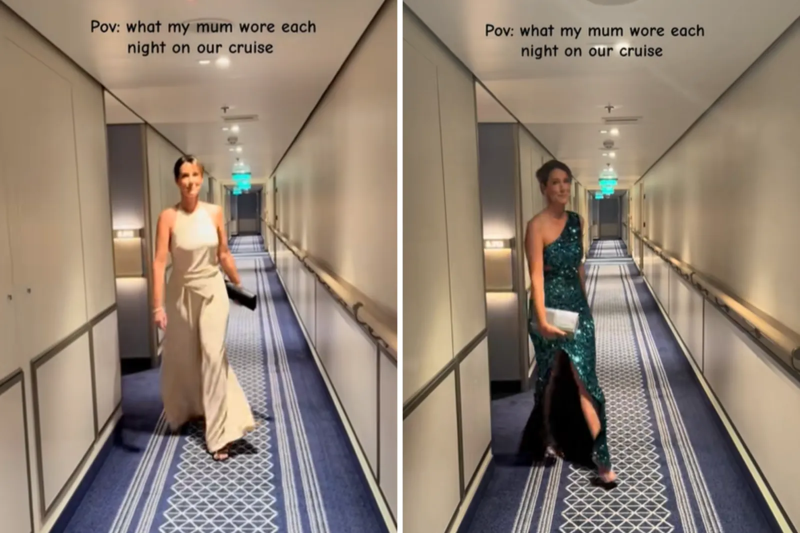 Woman Reveals Mom’s Cruise Ship Dresses, Internet Have Same Question - Newsweek