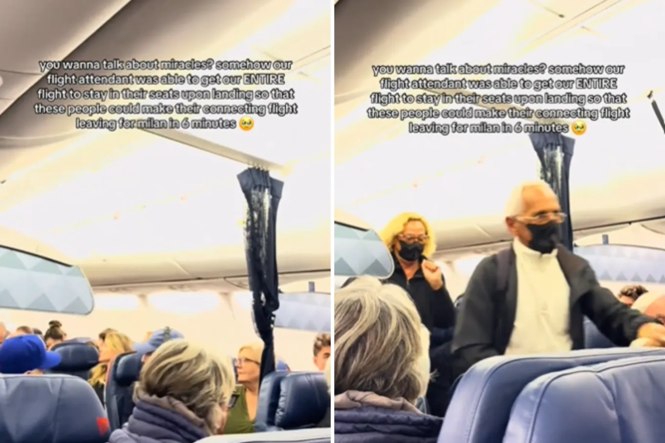 Delta Says Stay Seated So Passengers Can Make Connection—Watch What ...