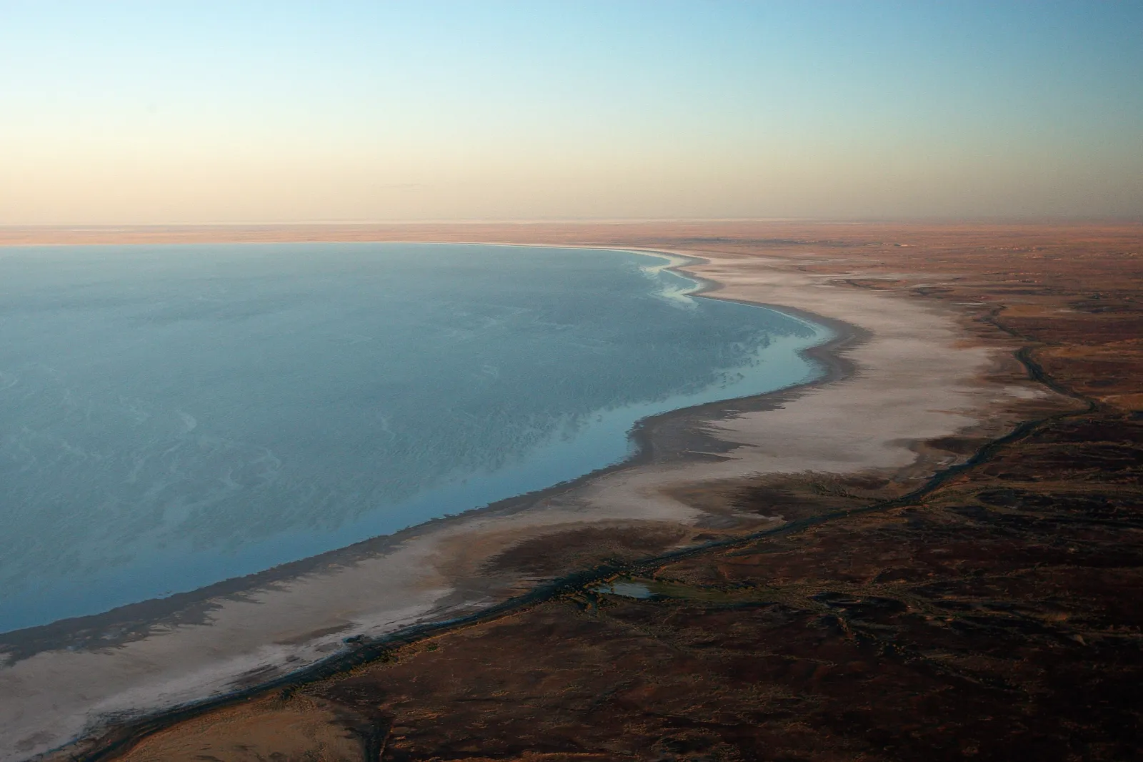 Satellite Image Reveals Lake Turning Two Different Colors - Newsweek