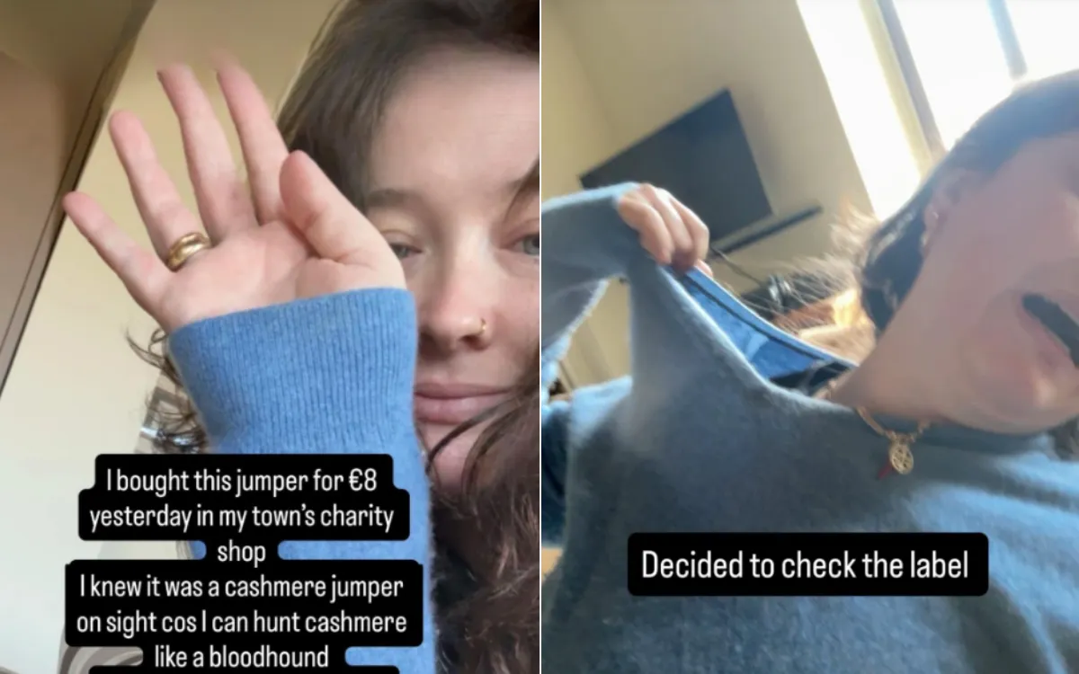 Woman Pays $9 for Sweater at Thrift Store, Then Label Reveals True ...