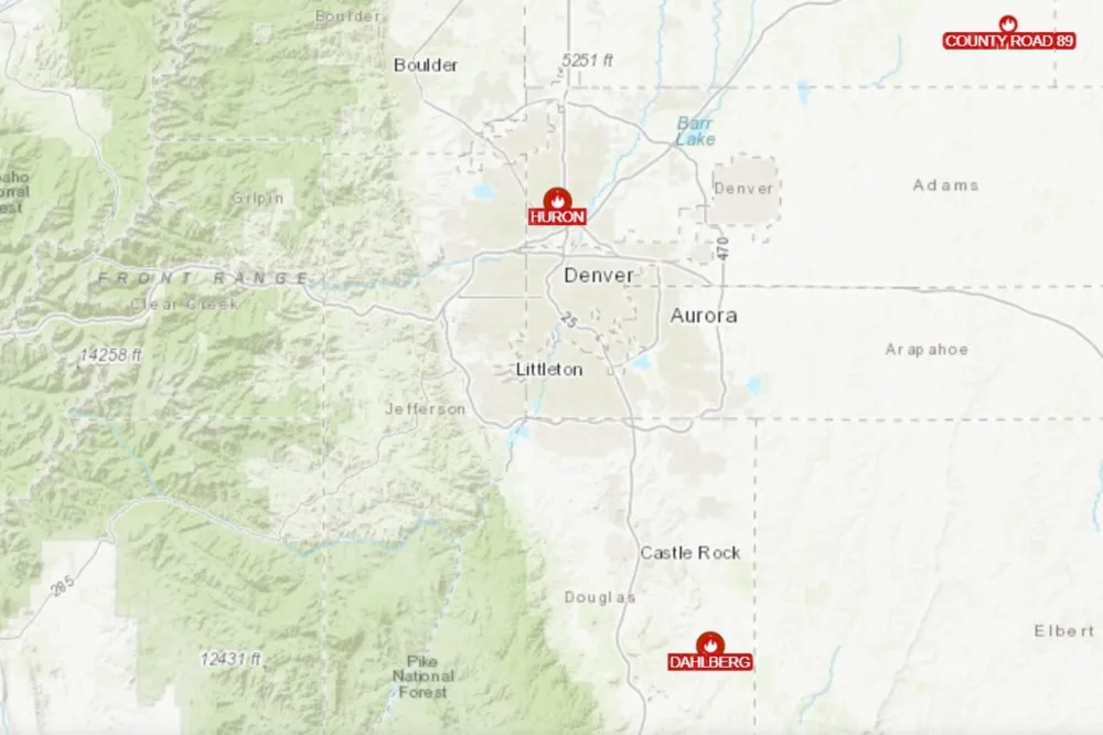 Colorado Wildfires Map Shows Thornton Blaze Expand as Evacuation Orders ...