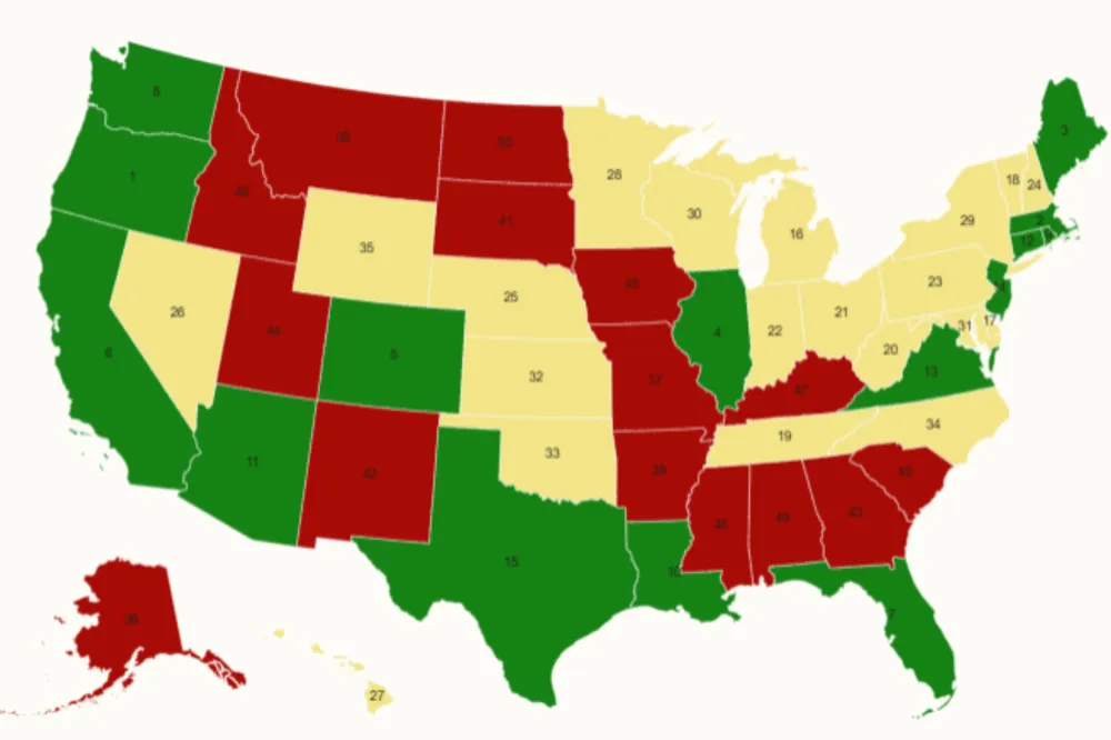 Map of US Reveals States Where Pets Most Protected - Newsweek
