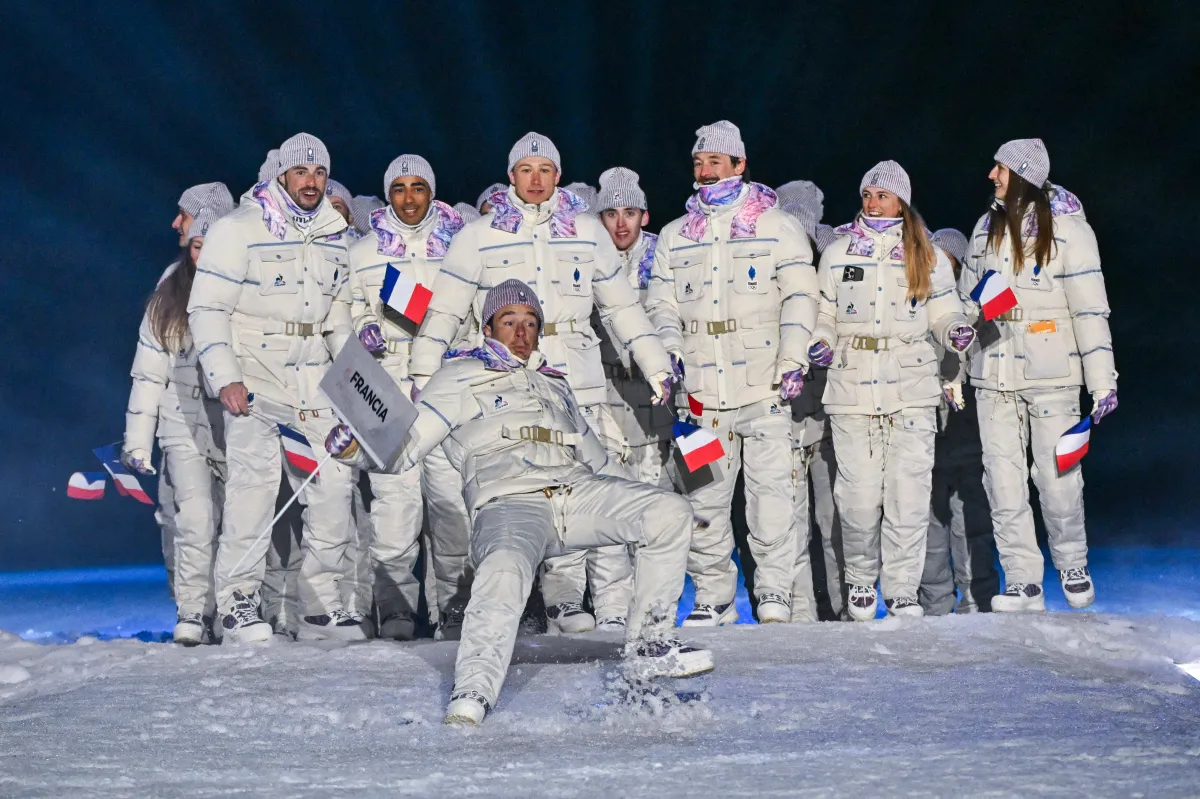 French Olympian Has Dramatic Fall During Milan Opening Ceremony - Newsweek