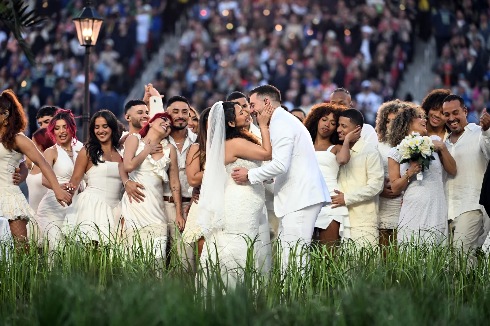 Couple Has Real-Life Wedding During Bad Bunny’s Super Bowl Halftime ...