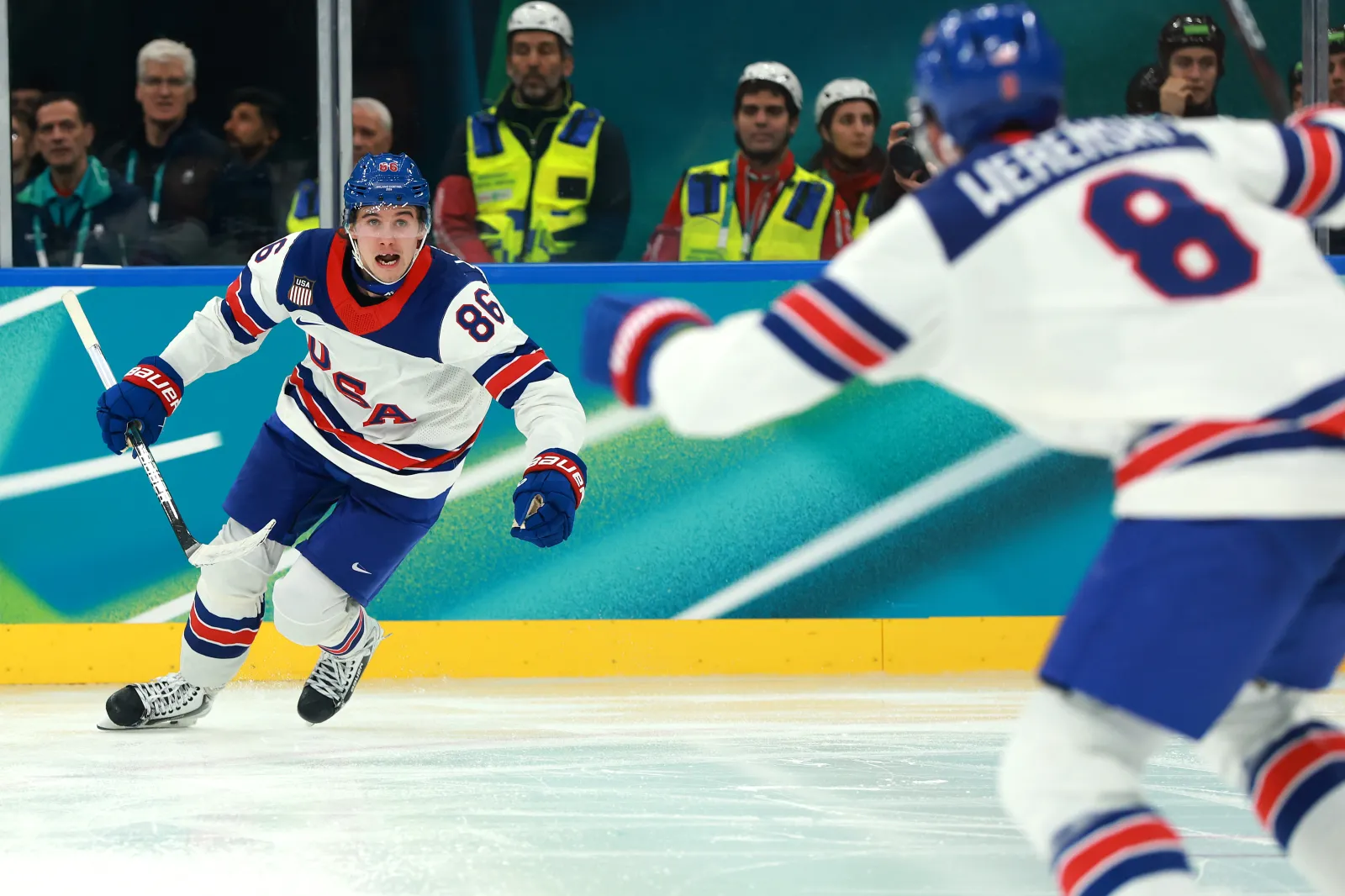 Meet the Woman Behind the Iconic Team USA Jack Hughes Olympic Photo ...