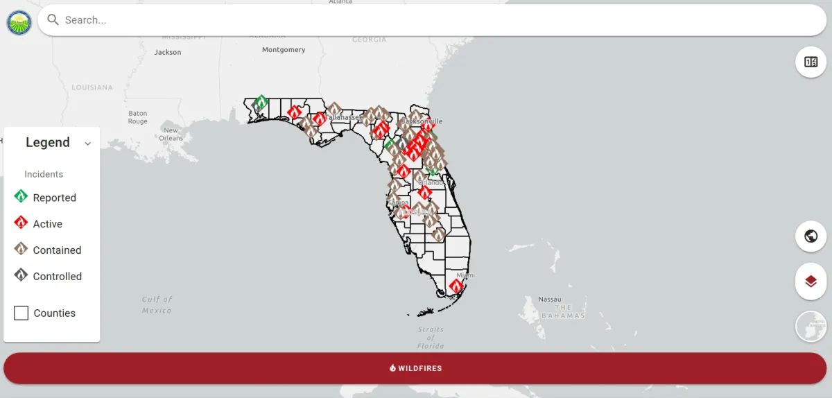 Florida Map Shows Where Wildfires Are ‘Exploding’ - Newsweek