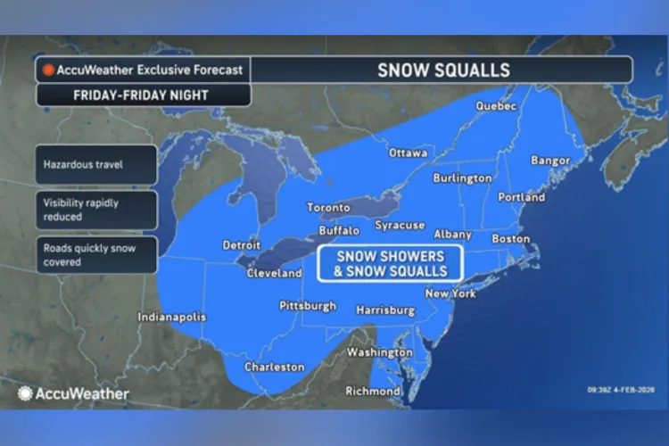 Arctic blast maps show states facing snow as travel warning issued ...