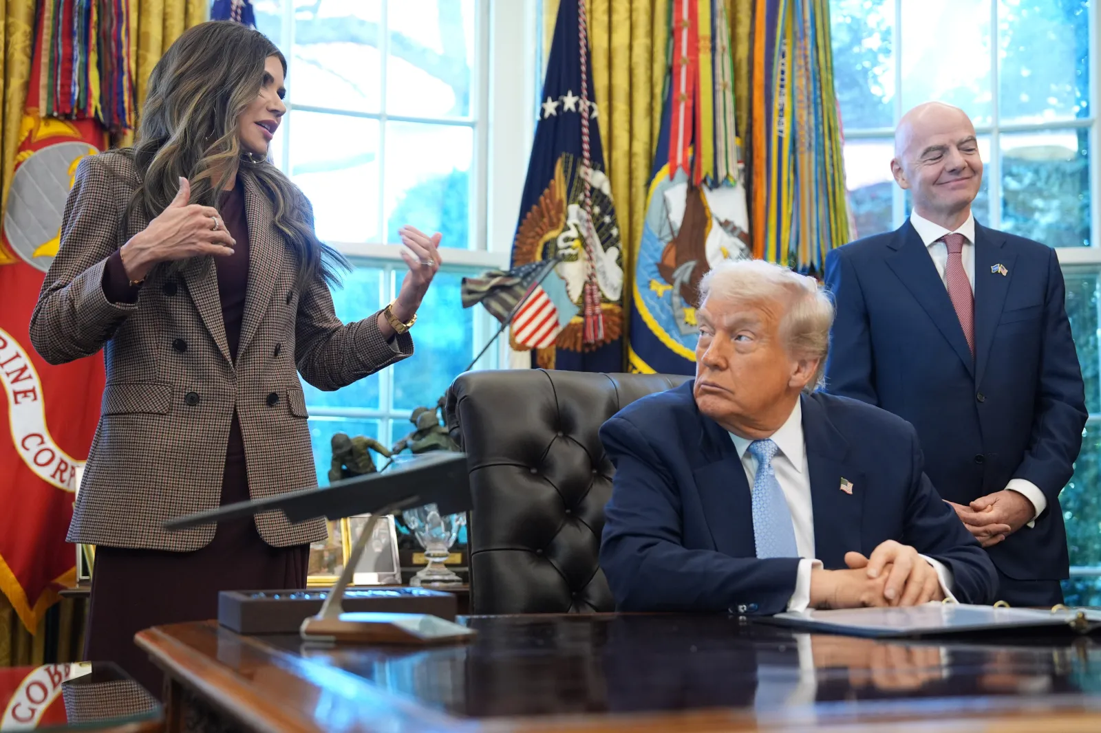 Donald Trump Pushes Back on Kristi Noem Over $200 Million DHS Ad ...