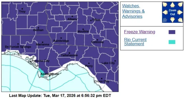 Florida Freeze Warning Maps Show Cities Facing Plunging Temperatures ...