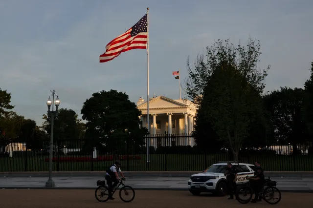 Van Drives Through White House Barricade, Driver Apprehended - Newsweek