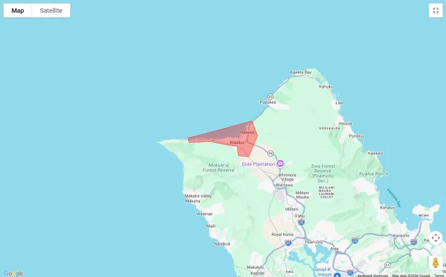 Wahiawa Dam Failure Emergency Evacuation Map as People Told ‘Evacuate ...