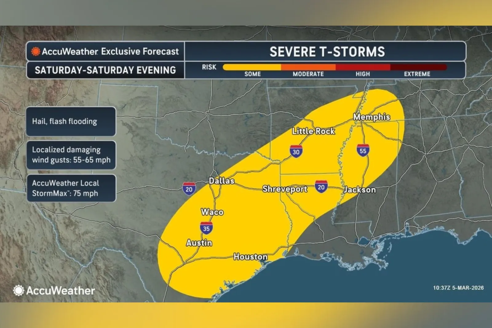 Maps Show States Under Tornado, Severe Storm Threat This Week - Newsweek
