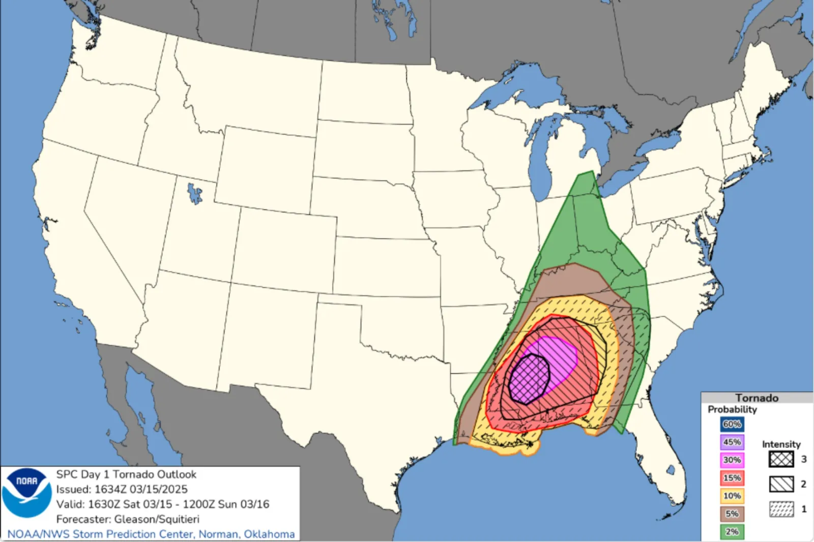 NWS Storm Center Changes Tornado Map Warnings - Newsweek