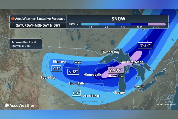 Map Shows States Bracing for 'Major' Mid-March Blizzard: 'Whiteout ...